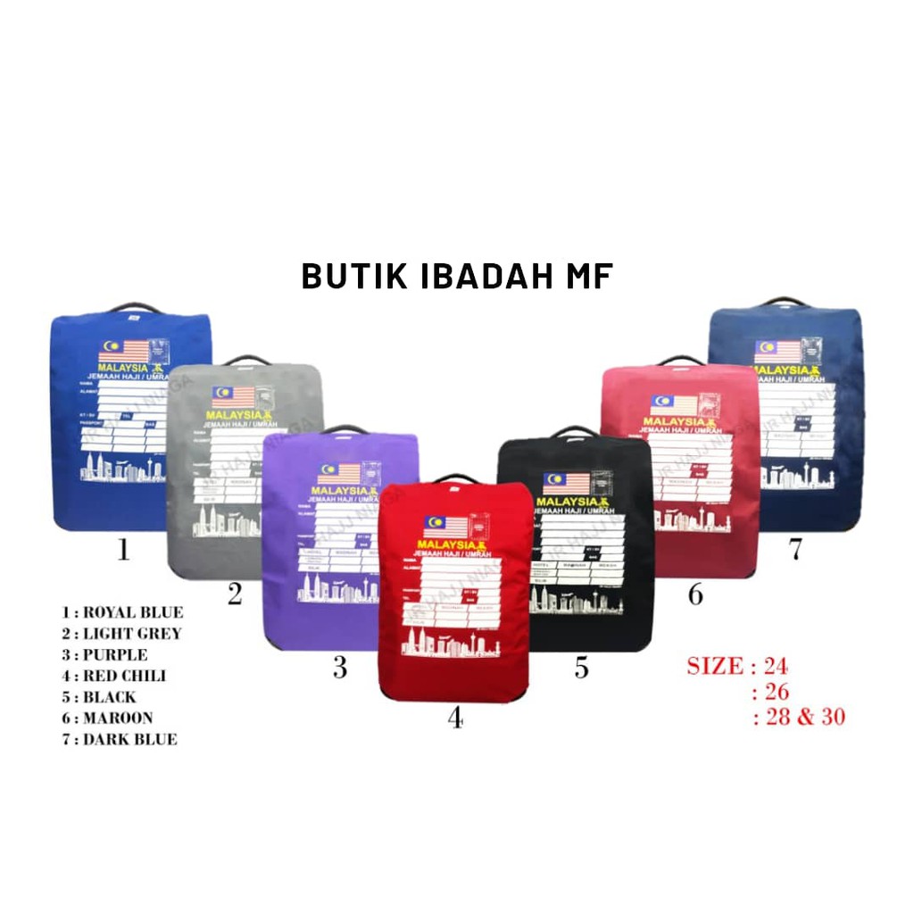 Sarung Beg Bagasi Haji Umrah (2 Rm100) | Shopee Malaysia