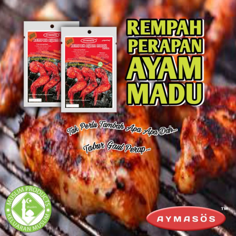 REMPAH PERAP AYAM MADU EXTRA PEDAS AYMASOS (Pek 125gram) | Shopee Malaysia