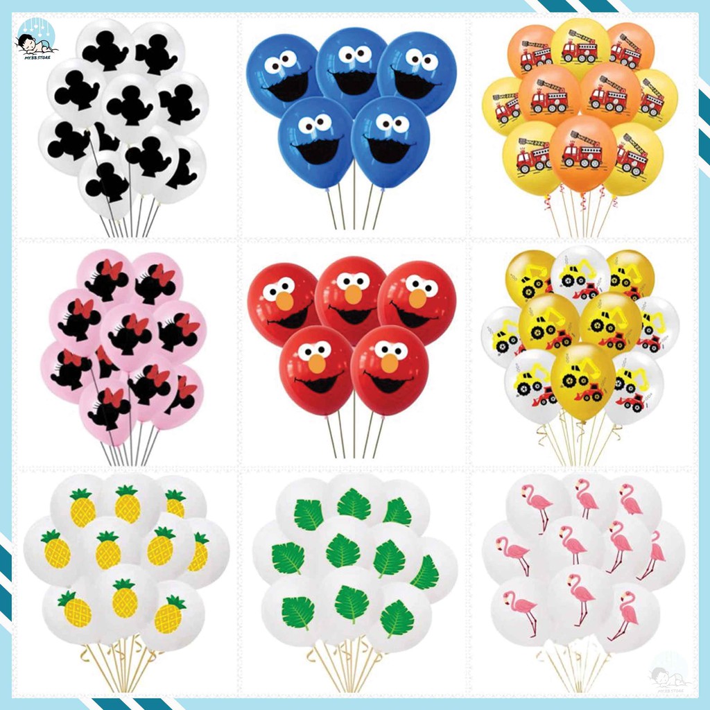 [ Ready Stock ] 3pcs/sets Elmo, Mickey, Fire Truck, Excavator, Flamingo ...