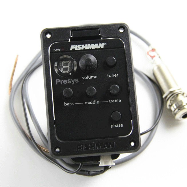 TOP QUALITY Fishman Piezo Guitar Pickups Presys 101 Preamp EQ With Tuner LED | Shopee Malaysia
