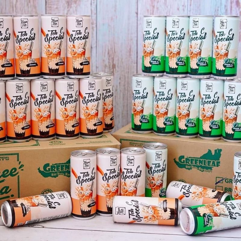 Sarawak Teh C Special 3 Layer Milk Tea 240ml Three Tea / Leaves ...
