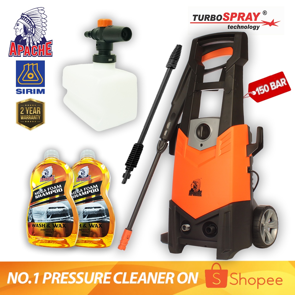 APACHE TurboSpray® HM5415 150 Bar High Pressure Cleaner | Water Jet ...