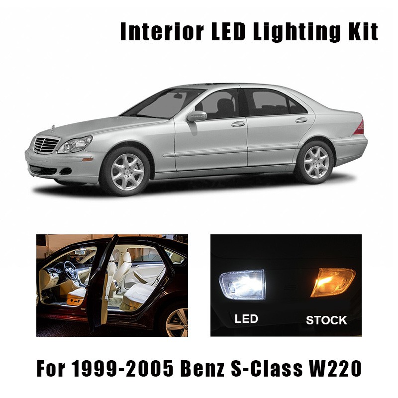 21pcs White Canbus Car Interior LED Bulbs Map Dome Ceiling Light Kit ...