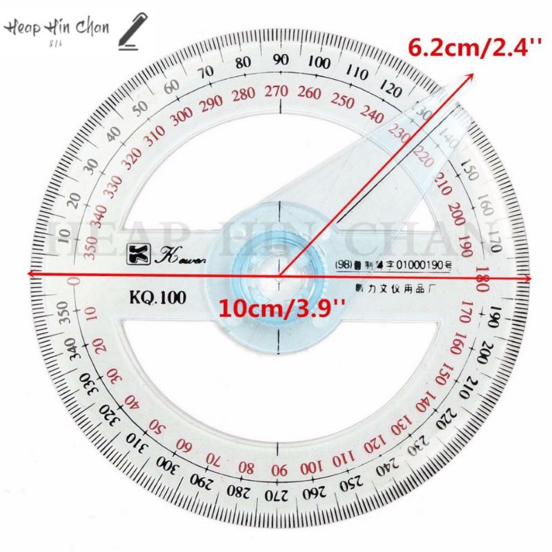 protector Ruler 360° Ruond Degree (1 pcs) | Shopee Malaysia