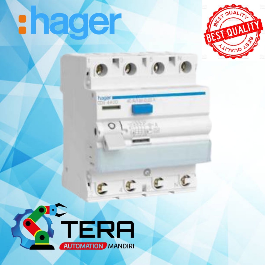 Elcb/rccb Hager CE 463B 4P - 63A | Shopee Malaysia