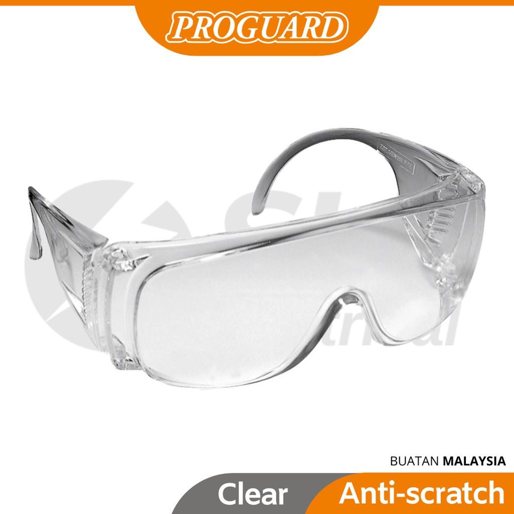PROGUARD Transparent Clear Frame Visitor Safety Goggles Spectacles ...