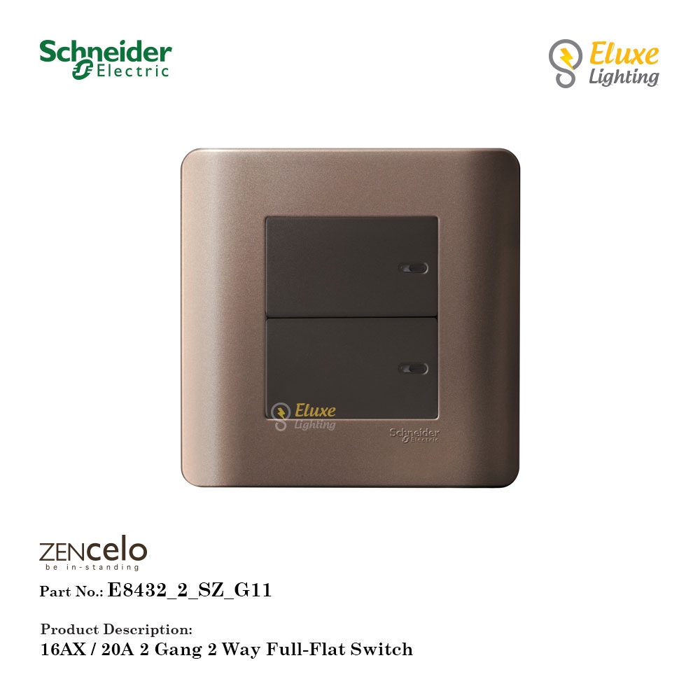 SCHNEIDER ZENCELO SERIES SILVER BRONZE SWITCHES & SOCKETS [FULL RANGE ...
