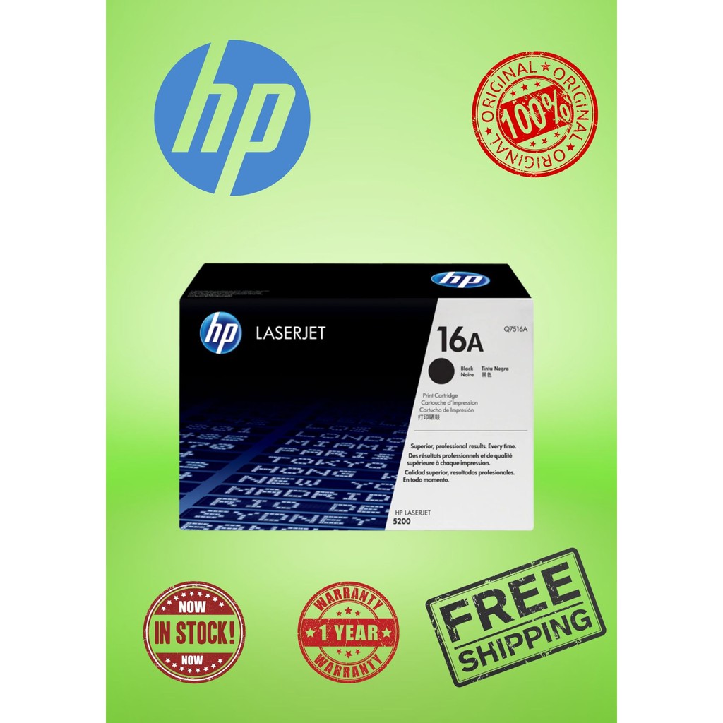 HP 16A / Q7516A BLACK ORIGINAL LASERJET TONER CARTRIDGE | Shopee Malaysia