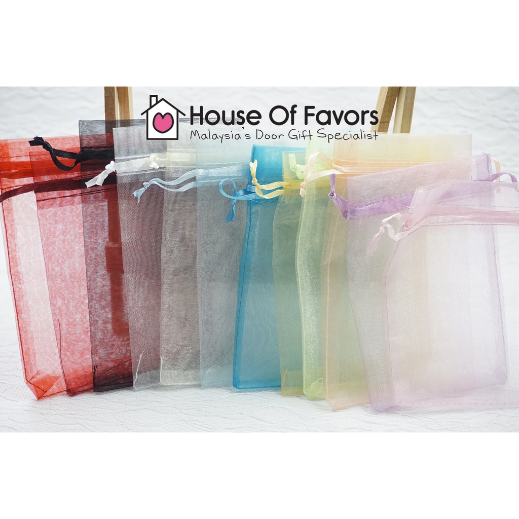 100pcs High Quality 10x14cm Organza Bags Candy Bag Uncang Bag Door Gift ...