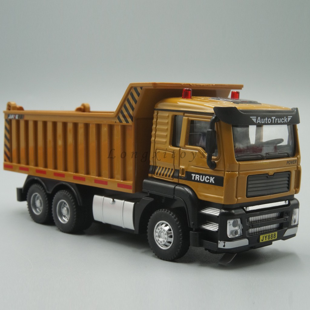 1:50 Diecast Metal Construction Model Toy Skip Truck Dumper Tipper Pull ...