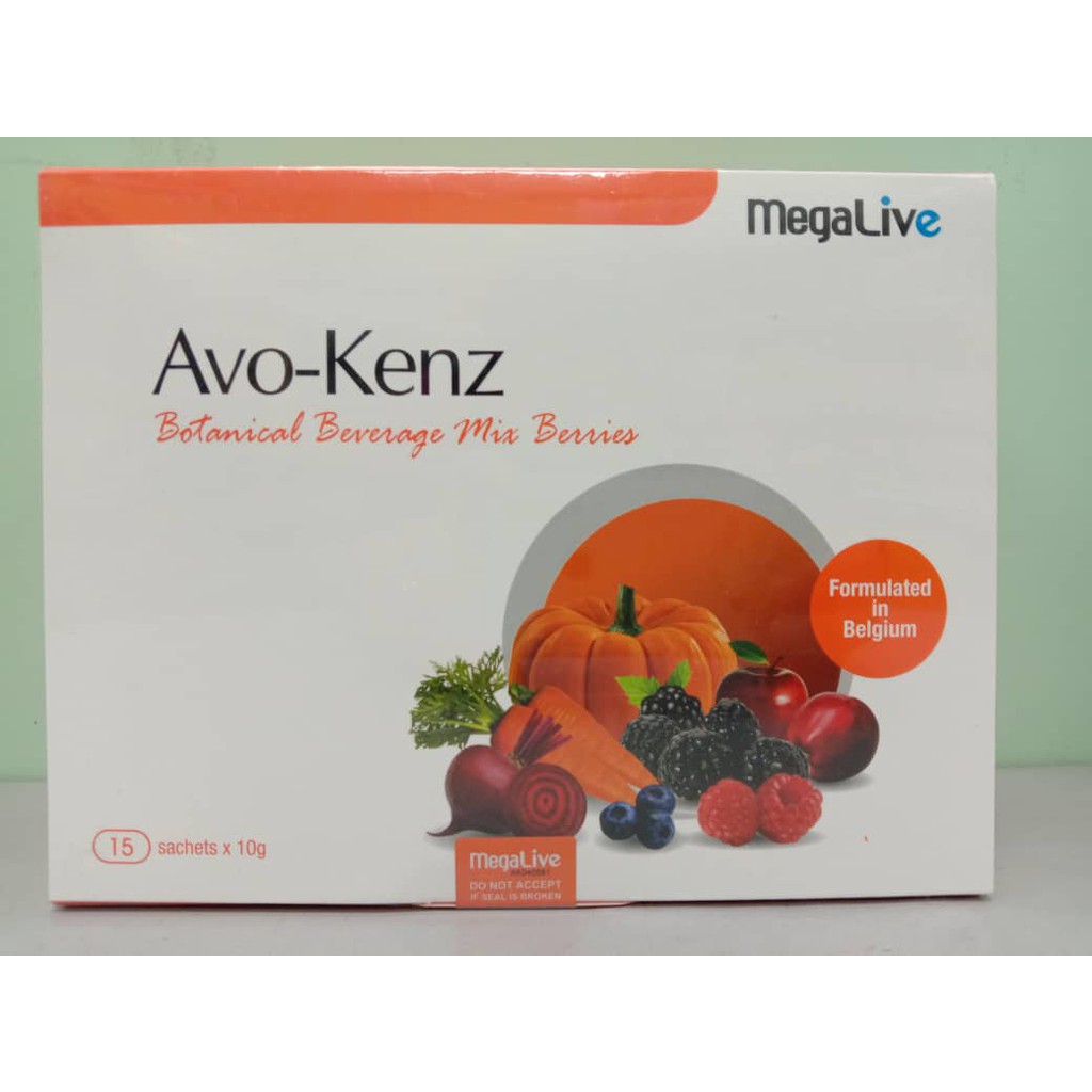MEGALIVE Avo- Kenz Botanical Beverage Mix Berries ( 2x15's ) | Shopee ...