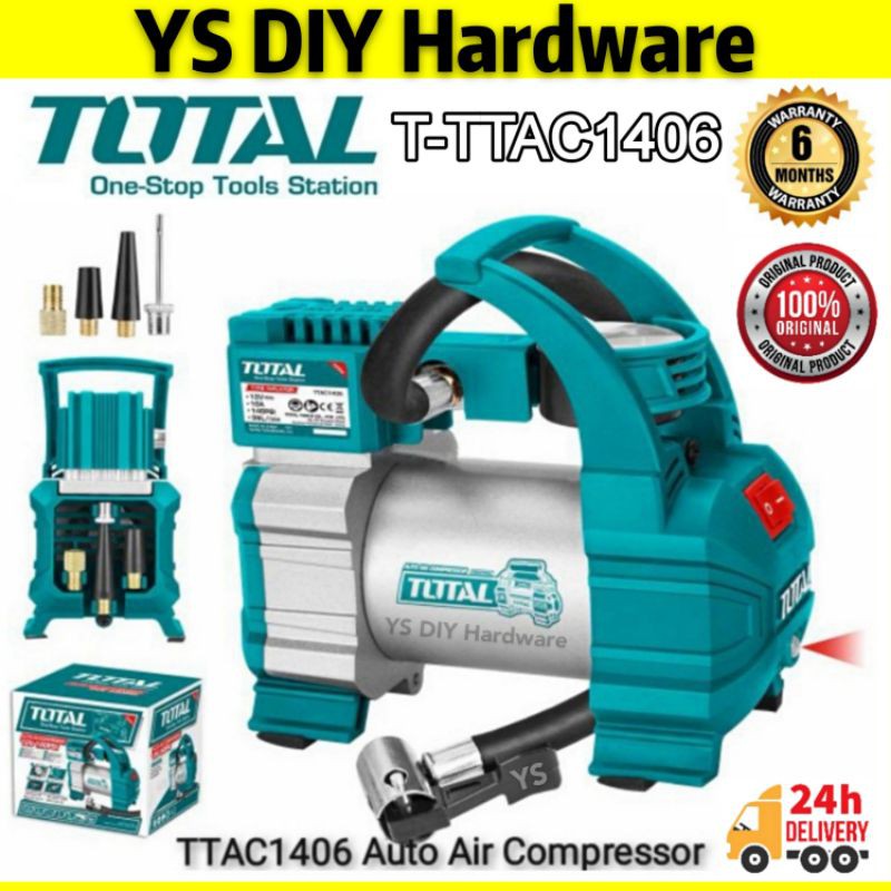 TOTAL Auto Air Compressor T-TTAC1406 | Shopee Malaysia