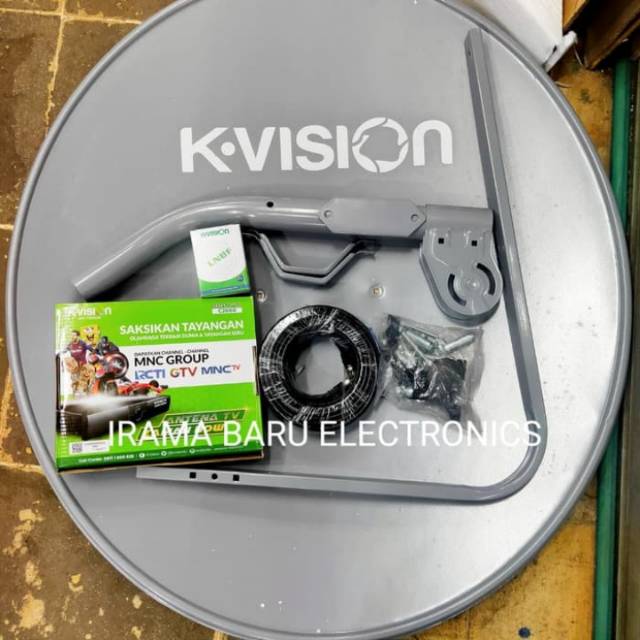 Solid DISH KVISION SATELLITE PARABOLA COMPLETE SET | Shopee Malaysia