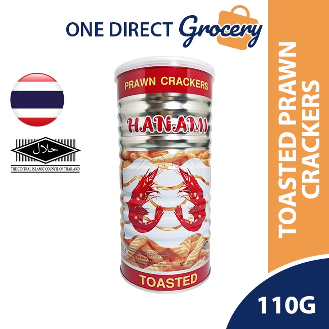 HANAMI Halal Prawn Crackers Snack 110g Healthy Snack Thailand Product ...