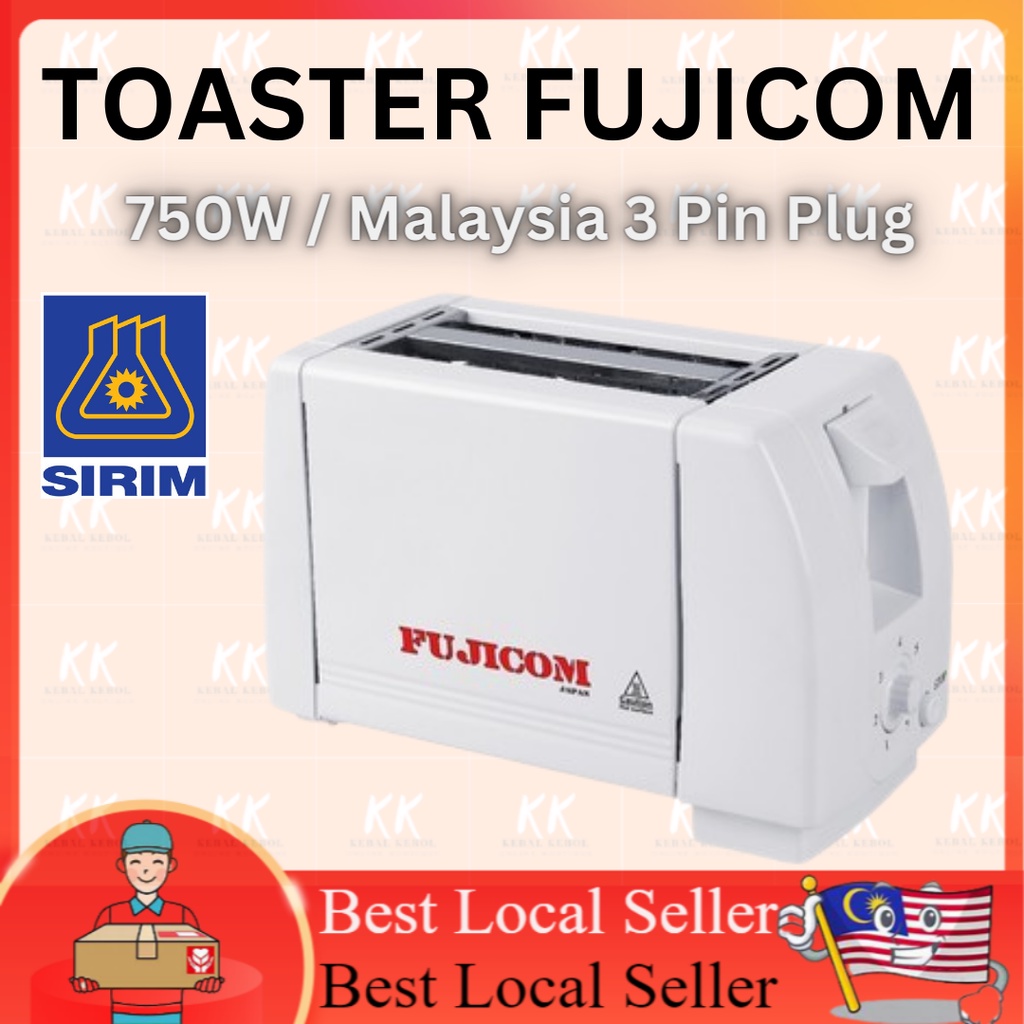 Pembakar Roti Fujicom FJ002 Sirim Toaster Toaster Bread Pembakar Roti ...