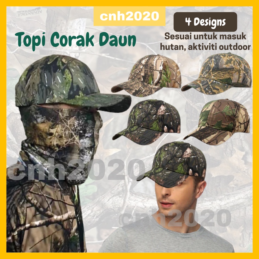 Topi askar Camouflage Baseball Cap Outdoor Hat Cap Camo Cap Celoreng ...