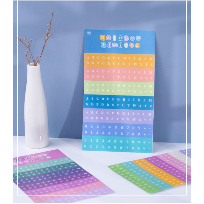 Sticker Cute Alphabet Stickers Scrapbook Decor Letter Sticker | Shopee ...
