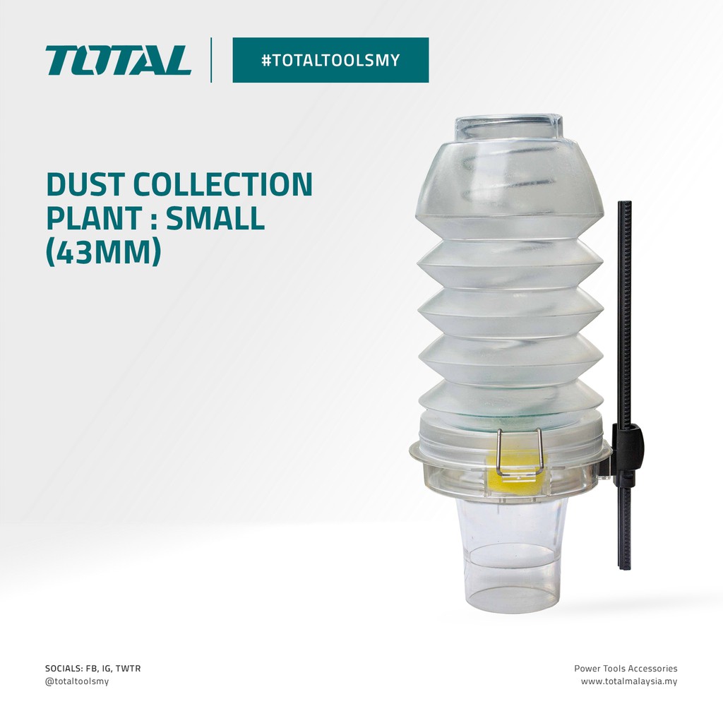 TOTAL Dust Collection Plant for Electric Drill - Small (43mm) XDD01 ...