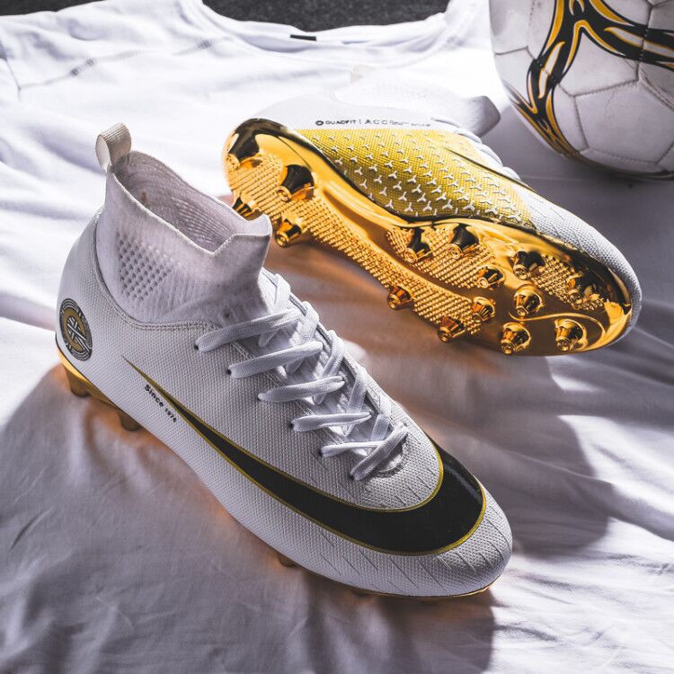 Orange high collar design men's football shoes 38-45 Best TF Football ...
