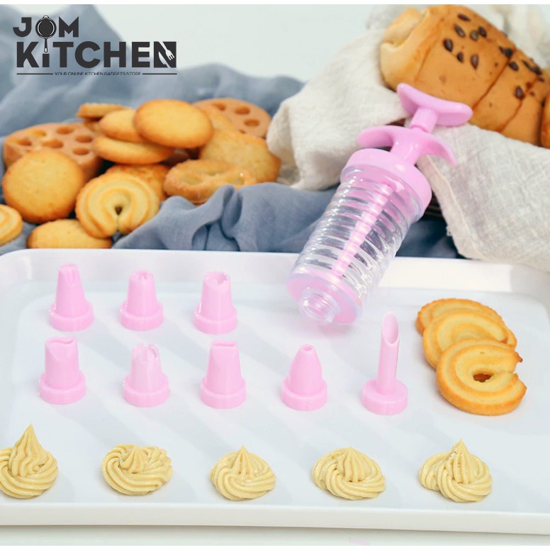 Jom Kitchen 8Pcs Nozzles Set plastic Baking Accessories Icing Piping ...