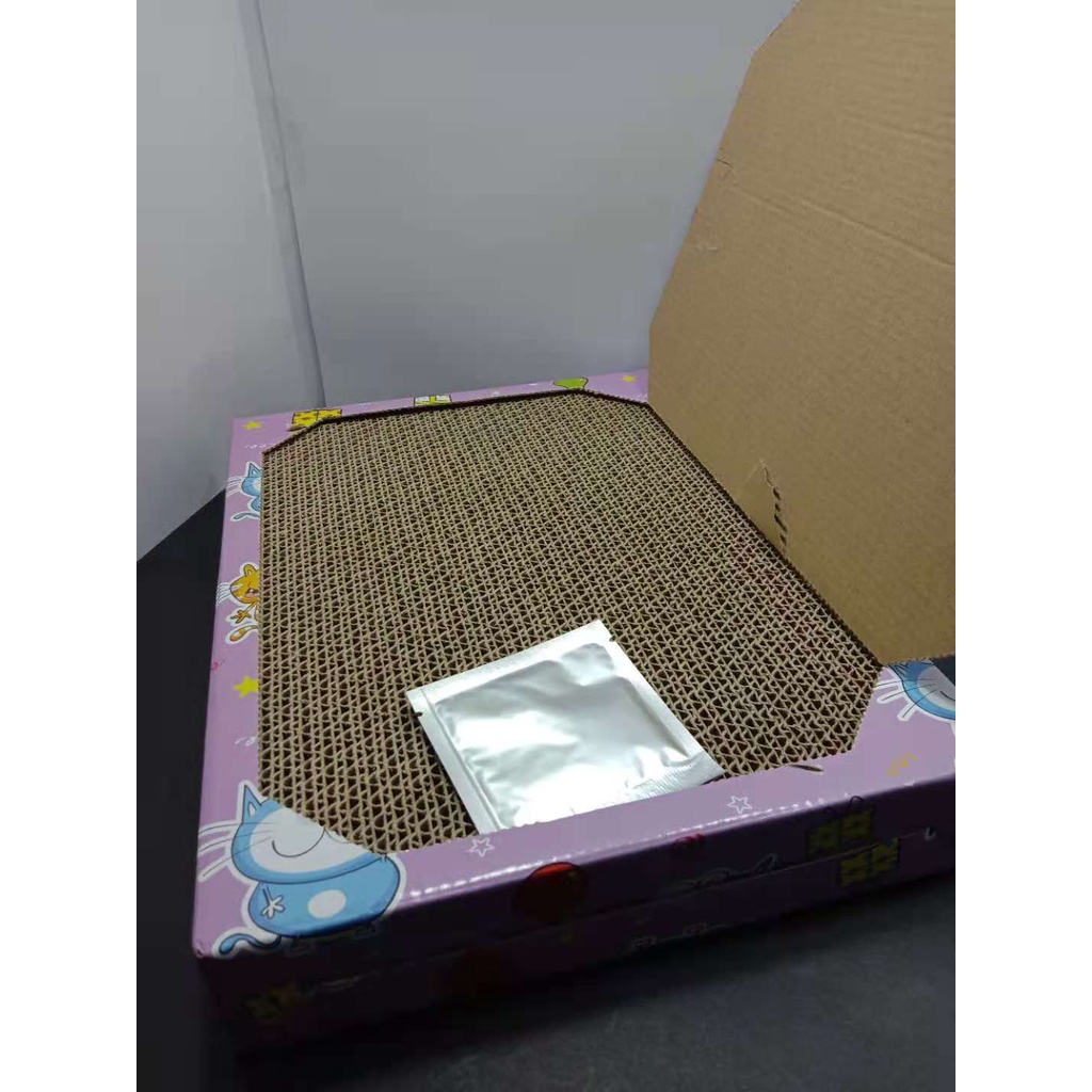 **READY STOCK OFFER** CAT PAPER CARDBOARD SCRATCHER + CATNIP ( 30 X 22 ...