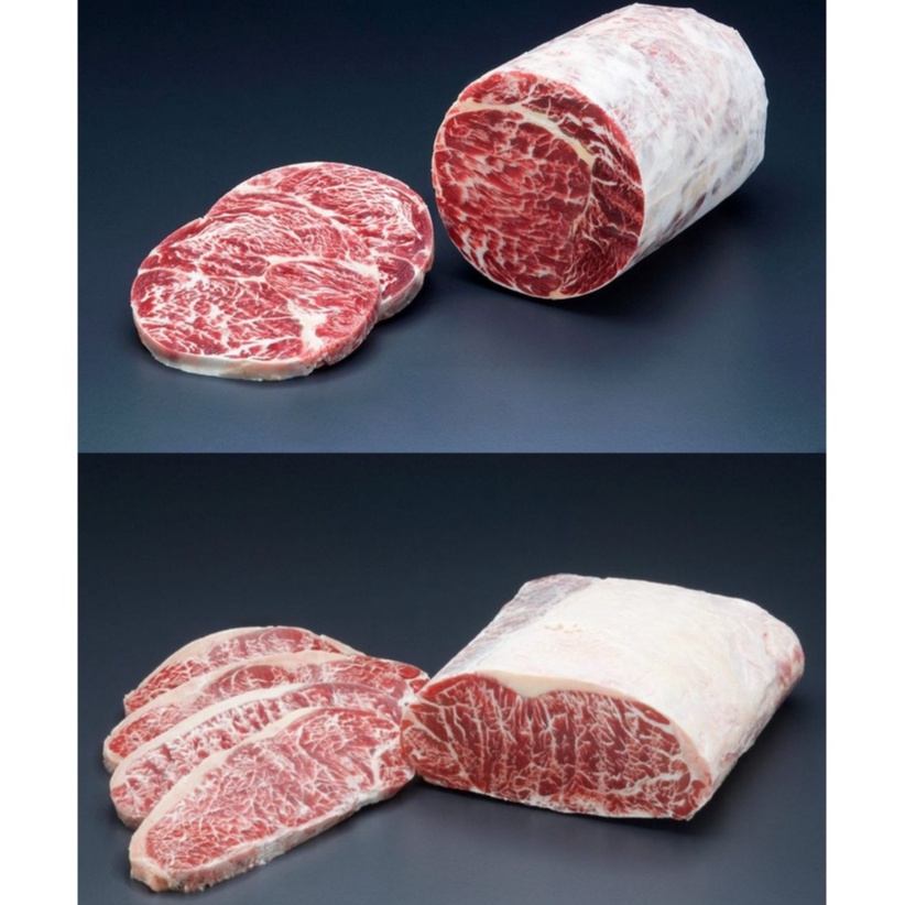 [SHCF] 4-8Kg± Halal Premium Meltique Beef Block Rib Eye Striploin Cut ...