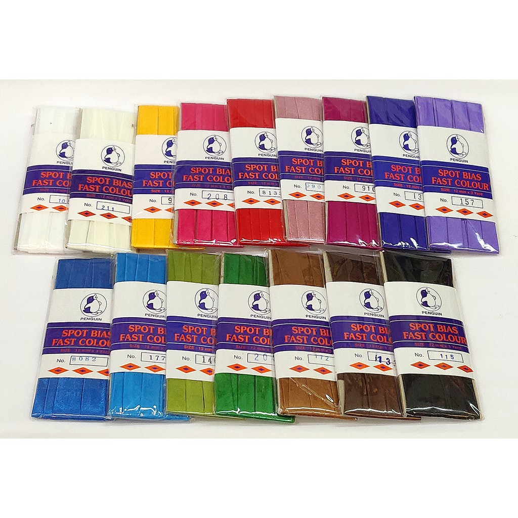 Lis Baju Jenis Satin - Fashion Satin Bias Tape (Jenama Penguin ...