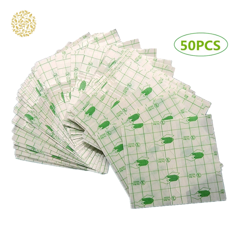 50pcs Waterproof Plaster Transparent Adhesive Medical Wound Dressing ...