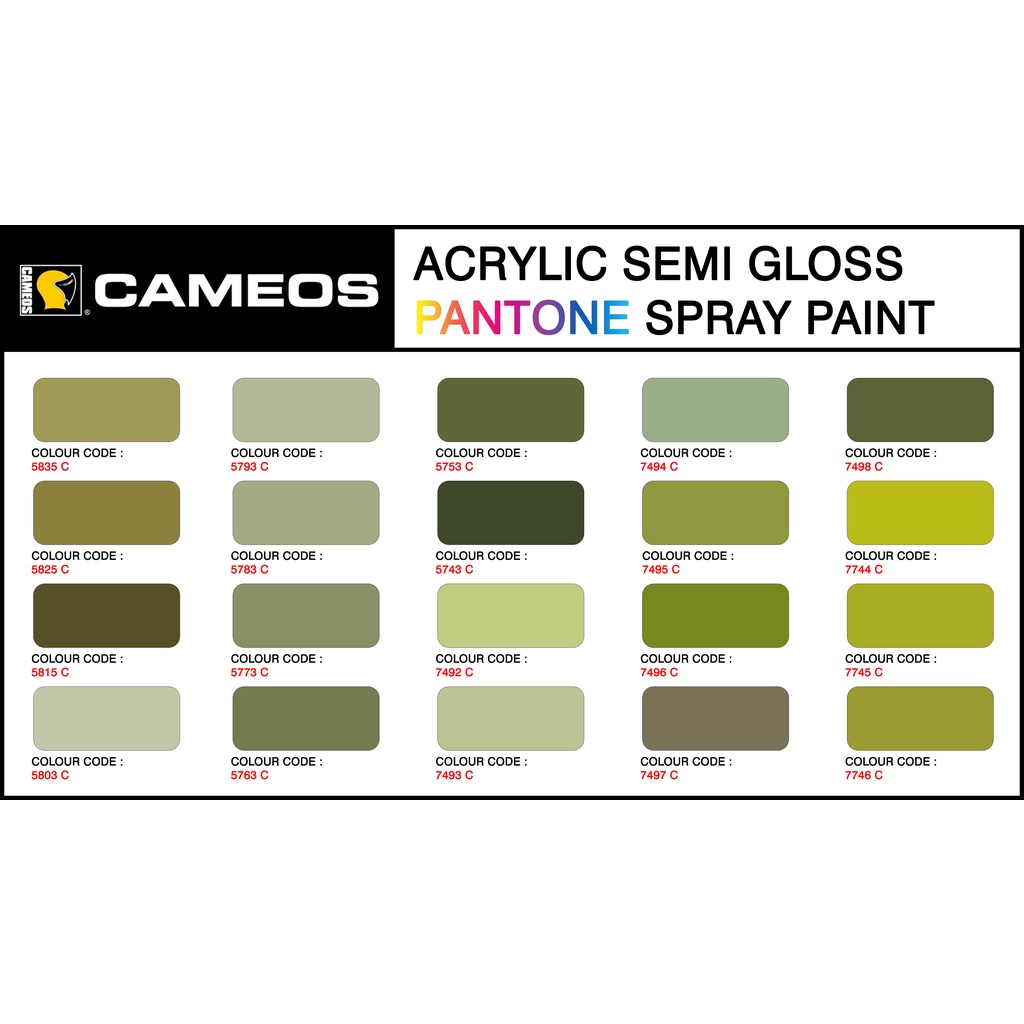 PANTONE Color P52 - Aerosol Spray Paint - CAMEOS 400ML/Bottle | Shopee ...