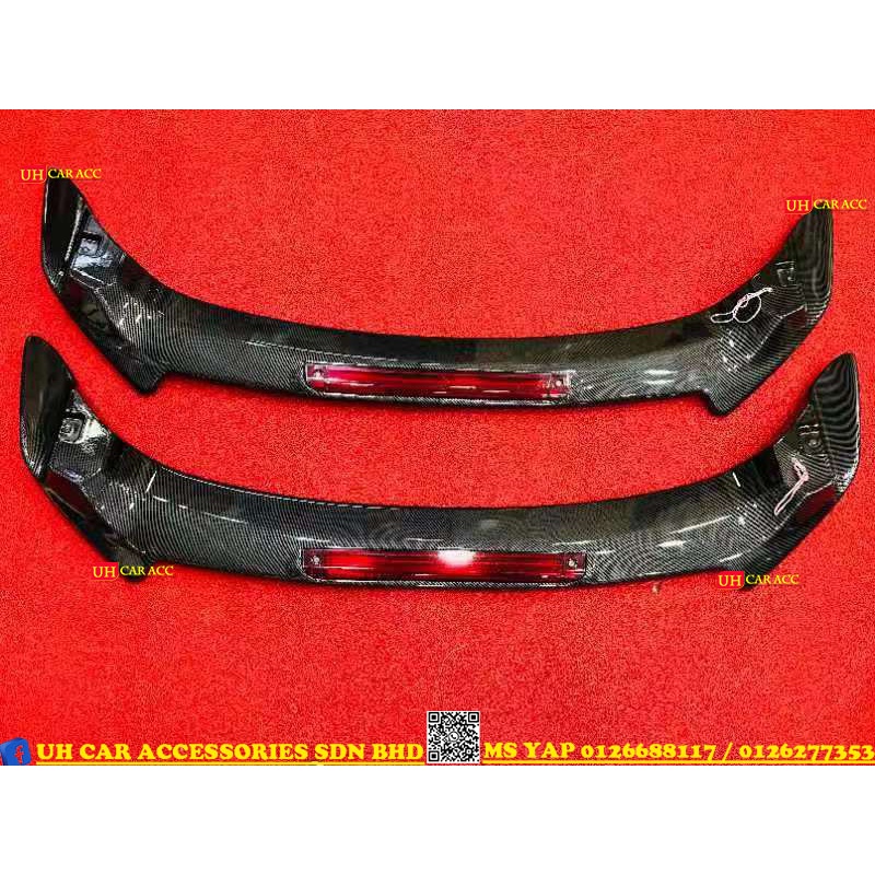 Perodua bezza 2016-2022 carbon trd sportivo v3 spoiler with led ...