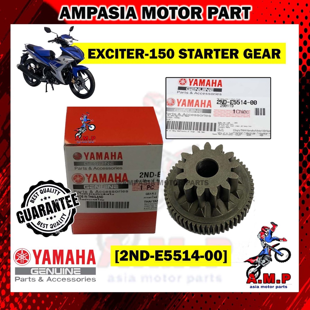YAMAHA 100% ORIGINAL STARTER GEAR Y15ZR/EXCITER-150/FZ150/R15 V3 IDLE ...