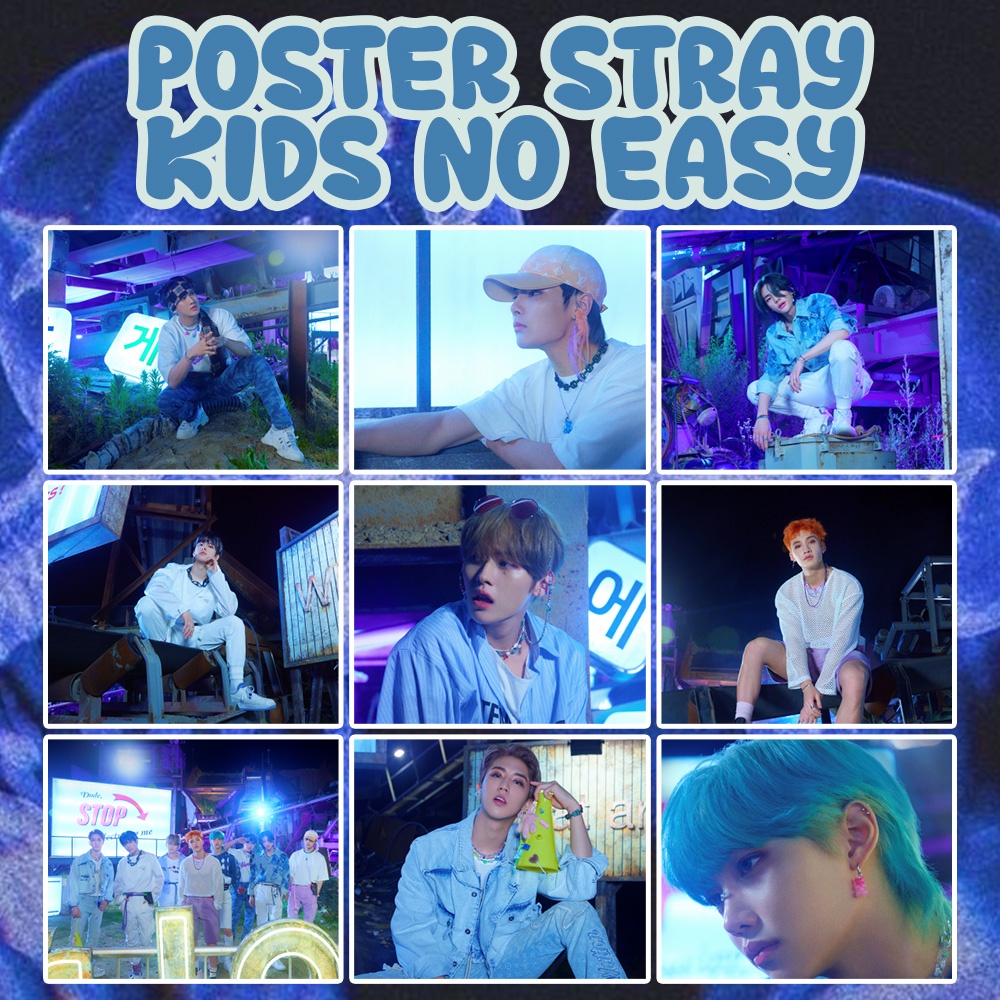 STRAY KIDS NO EASY Poster | Kpop Poster A4 A5 A6 (Part C) | Shopee Malaysia