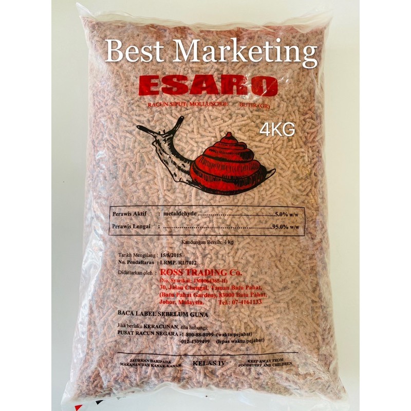 4KG Esaro Snail Chemical Poison Killer / Siput | Shopee Malaysia