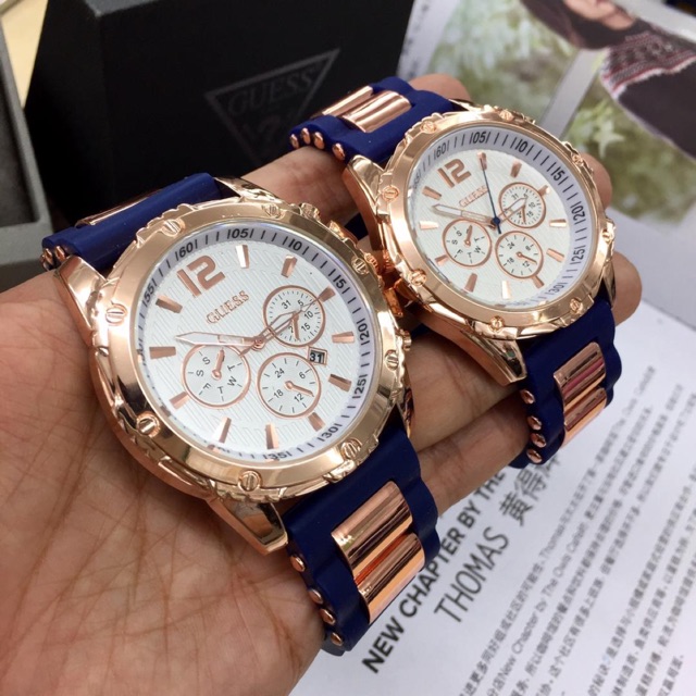 Guess couple set jam tangan lelaki perempuan murah | Shopee Malaysia