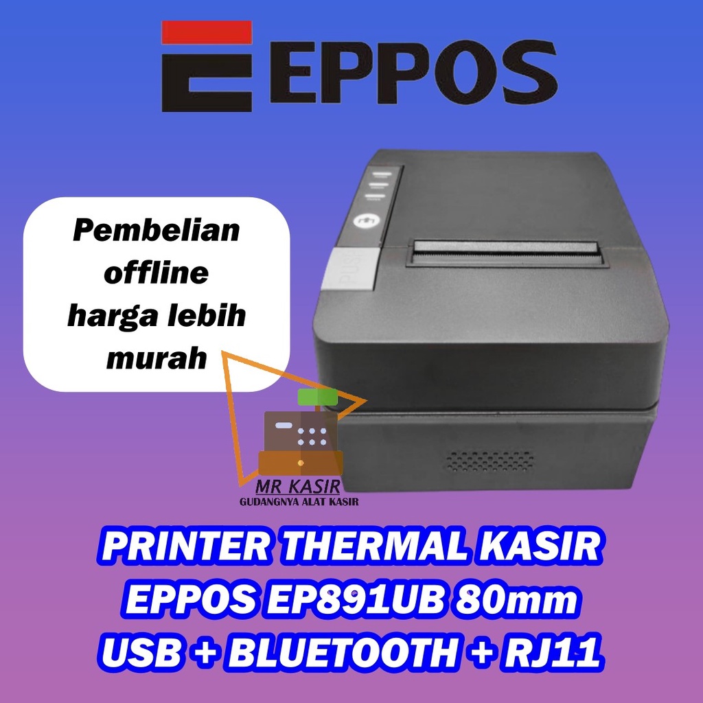 Eppos EP891UB 80mm Thermal Printer - USB BLUETOOTH RJ11 | Shopee Malaysia