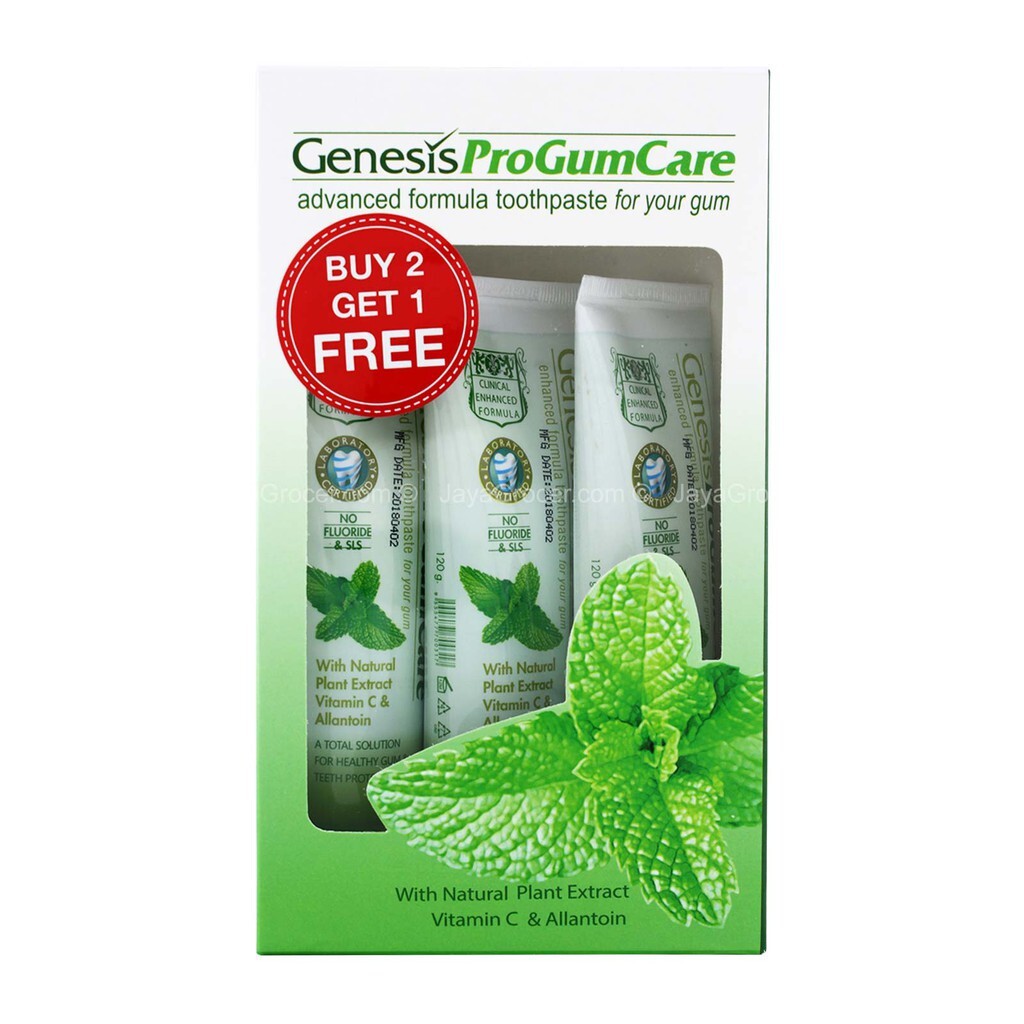 Genesis Pro Gum Care Enhanced Formula Toothpaste - 120g x 3 tubes ...