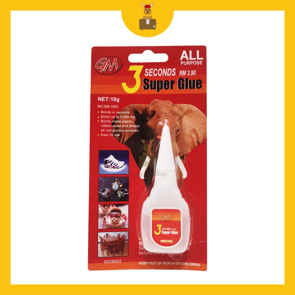 3 Seconds Super Glue Gam 3 Saat 三秒胶水(10g) | Shopee Malaysia