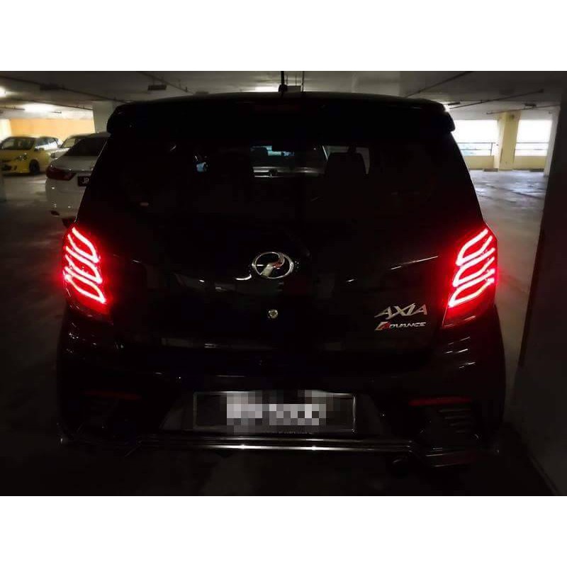 Perodua Axia LED Tail Lamp (Mercedes Benz Style) (Smoke) | Shopee Malaysia
