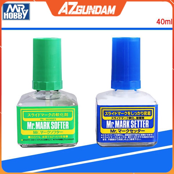 Mr HOBBY Solution MS231 SOFTER and MS232 SETTER used to apply Gundam ...