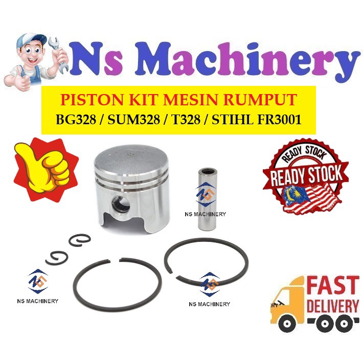 Mesin rumput T328 BG328 fr3001 stihl 36mm piston with piston ring Kasei ...