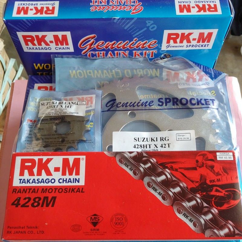 Sprocket set spoket RK-M RKM Suzuki Belang 150 150R 35 36 38 40 42 siap ...