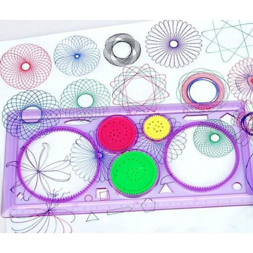 Multifunction Spirograph Geometric Ruler Drafting Tools Stationery for ...
