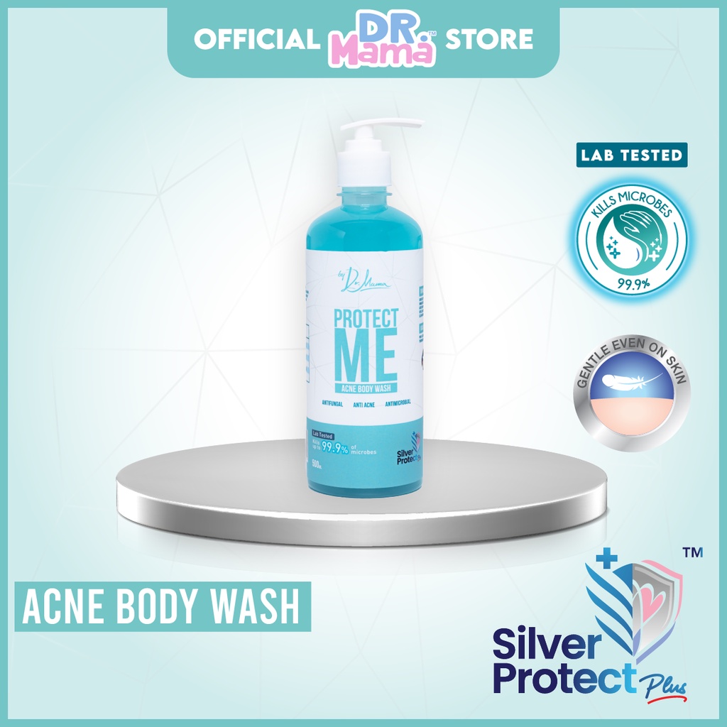 Dr.Mama Acne Body Wash with Silver Ion Technology (500ml) - Anti Fungal ...