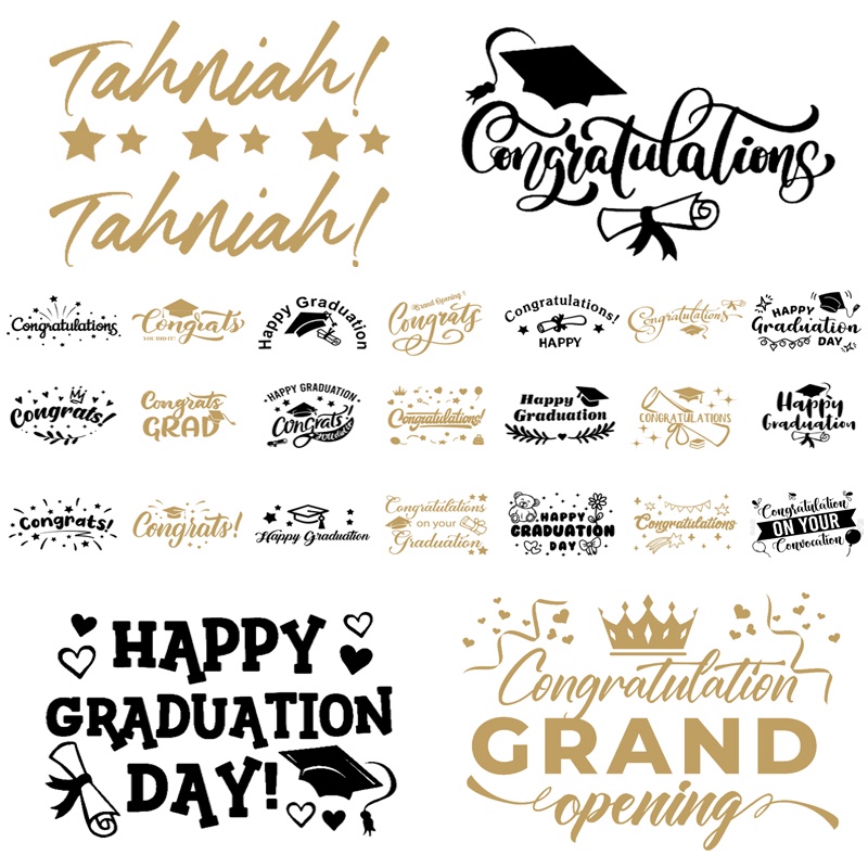 18-36 inch DIY Congrats Grad / Grand Opening / Congratulations BOBO ...