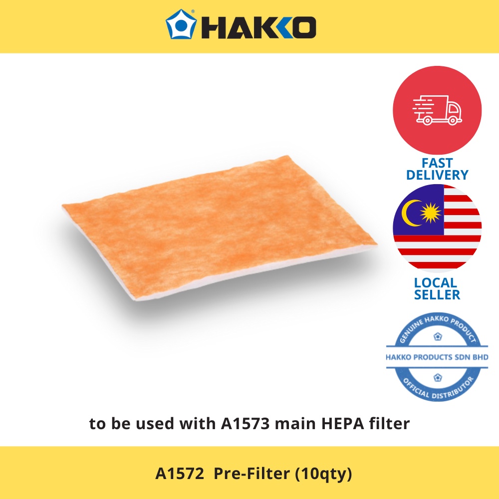 HAKKO A1572 Pre-filter (10 pcs) | Pre-filter for FA430 Smoke & Fume Extractor | Hakko Products ...