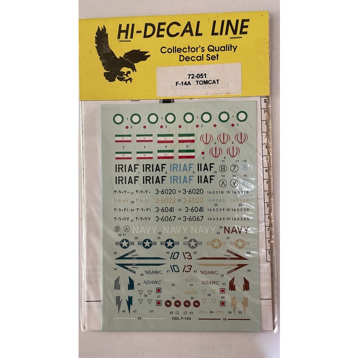 HI DECAL LINE 72-051 Iran F-14A Tomcat 1/72 - DECAL | Shopee Malaysia