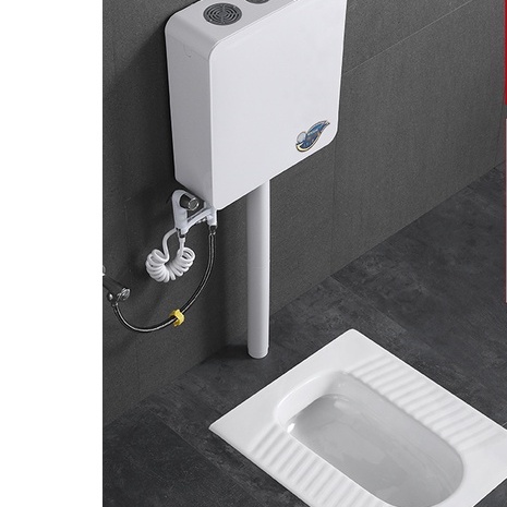 YS}Household Ceramic Squatting Pan Flushing Cistern Whole Set Bathroom ...