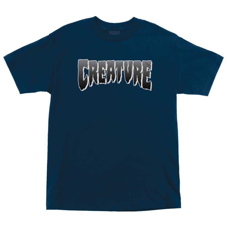 Creature Logo Creature T-Shirt ( Navy / Grey ) | Shopee Malaysia