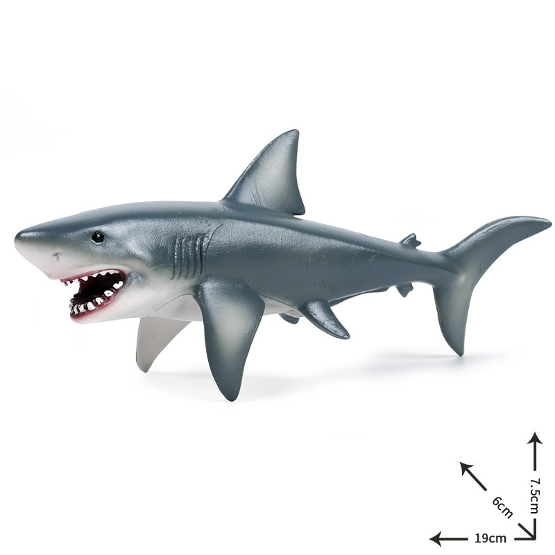 Shark tiger shark megalodon hammerhead shark model toy | Shopee Malaysia