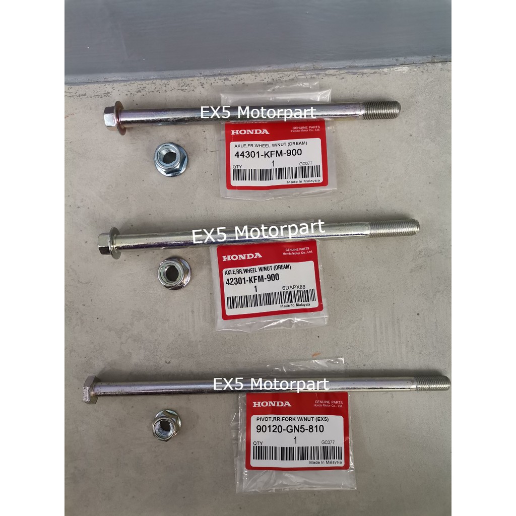 [3PCS] shaft tayar ex5 dream EX5 HIGH POWER depan/belakang/arm/batang ...